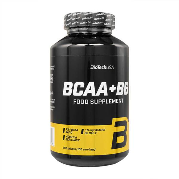 【商品説明】BCAA＋B6は、BCAA（分岐アミノ酸）とビタミンB6を配合したサプリメントです。BCAA（分岐アミノ酸）である「イソロイシン」「ロイシン」「バリン」を、2:1:1の割合で配合しています。　≪内容量≫1本/200錠
