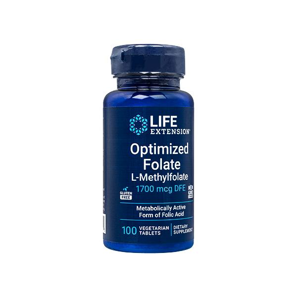 【商品説明】LifeExtensionのオプティマイズド・フォレートは、5-メチルテトラヒドロ葉酸(活性型葉酸)を配合したサプリメントです。   内容量：1本/100ベジタブレット