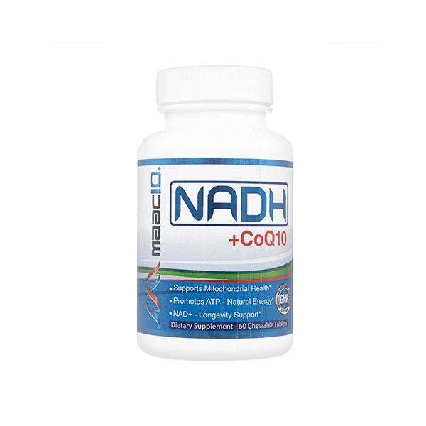 商品名　NADH+CoQ10_60錠(Maac10)【商品説明】CoQ10とNADHを主成分とするサプリメントです。NADHはニコチンアミドアデニンジヌクレオチド（NAD+）の還元型です。NADHとCoQ10は天然の補酵素で、ミトコンドリア...
