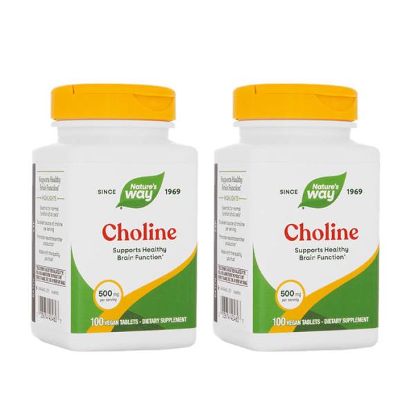 商品名　コリン500mg【商品説明】Nature's Way社のコリン（Choline）は、コリンを主成分とするサプリメントです。　≪内容量≫2本（1本/100錠）