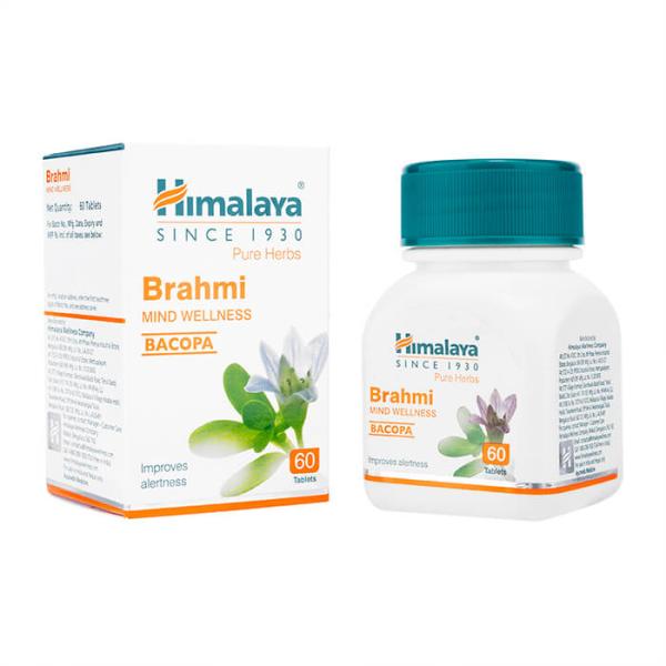 商品名　ブラフミ60錠(Himalaya)【商品説明】ハーブの一種であるブラフミー（ツボクサ）から作られた天然由来原料のサプリメントです。1錠にブラフミーのエキスが250mg含まれています。アーユルヴェーダと研究に基づいて開発された製品です...