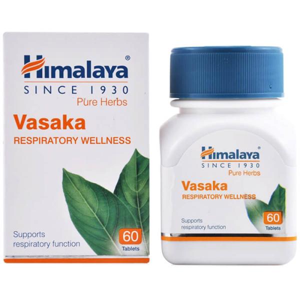 商品名　バサカ60錠（Himalaya）【商品説明】バサカ(葉)エキスのアーユルヴェーダサプリメントです。内容量：1本/60錠