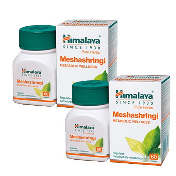 商品名　メシャシュリンギ60錠（Himalaya）【商品説明】メシャシュリンギのエキスのアーユルヴェーダサプリメントです。成分であるメシャシュリンギは、ホウライアオカズラやギムネマとも呼ばれるインド原産のハーブです。ダイエットを目指す方や糖...