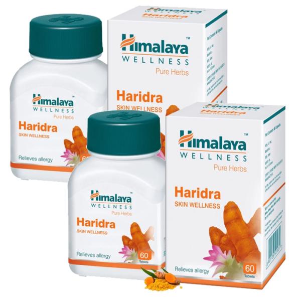 商品名　ハリドラ60錠（Himalaya）【商品説明】ターメリック(ウコン)のアーユルヴェーダサプリメントです。糖質、人工着色料、人工香料、保存料、ゼラチンを使用しておらず、完全ベジタリアンです。内容量：2本（1本/60錠）