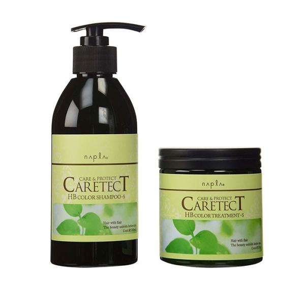 【しっとりSタイプ】カラーシャンプー（300ml）1個、トリートメント（250g）1個の計2個セットです。ヘアカラー施術による残留アルカリを抑制するヘマチンを配合。サロン様再来時の施術を妨げることがない100％シリコーンフリー処方で、低刺激...