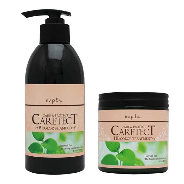 【ハリ・コシVタイプ】カラーシャンプー（300ml）1個、トリートメント（250g）1個の計2個セットです。ヘアカラー施術による残留アルカリを抑制するヘマチンを配合。サロン様再来時の施術を妨げることがない100％シリコーンフリー処方で、低刺...