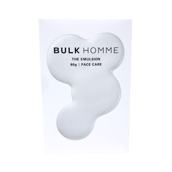 ◆ 商品名称：THE EMULSION◆ ブランド：BULK HOMME（バルクオム）◆ メーカー：株式会社バルクオム◆ 区分：化粧品◆ 内容量：80g◆ JAN：4589917799949◆ 製造国：日本製◆ 成分：水、BG、グリセリン他...
