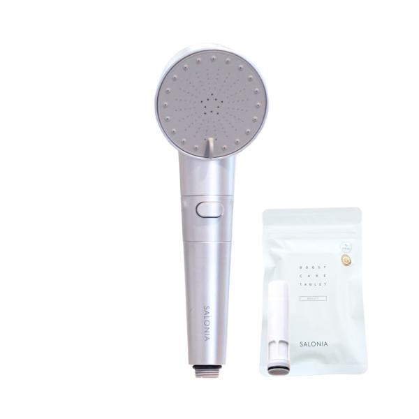 ◆ 商品名：ファインバブルクリアセット◆ ブランド：SALONIA（サロニア）◆ 品番：SAL23303SS（シルバー）◆ JANコード：4582521688661◆ 本体サイズ：・【シャワーヘッド】約85mm × 約76mm × 約265...