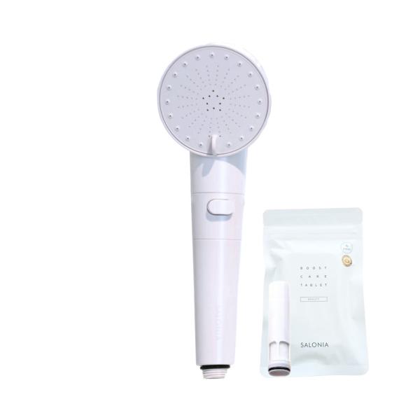 ◆ 商品名：ファインバブルクリアセット◆ ブランド：SALONIA（サロニア）◆ 品番：SAL23303WS（ホワイト）◆ JANコード：4582521688678◆ 本体サイズ：・【シャワーヘッド】約85mm × 約76mm × 約265...