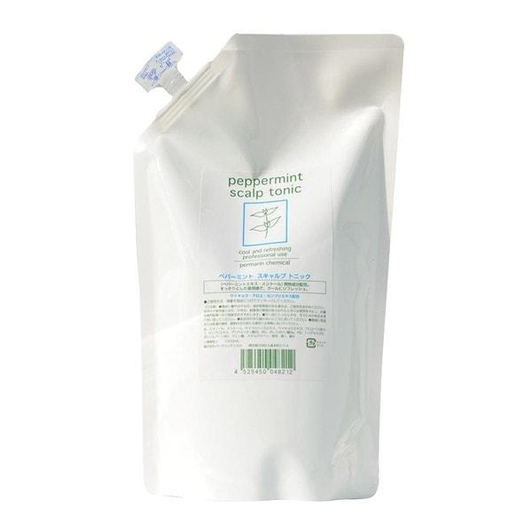 ペパーミントスキャルプトニック 1000ml頭皮マッサージ用トニック。仕上げ前に30秒のヘッドマッサージいかがですか。ペパーミントエキス、メントール配合。すっきりとした爽快な使用感で、気分までリフレッシュ。アロエエキス、センブリエキス、グリ...