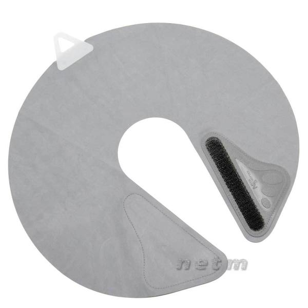 竹家　ネックシャッター特長  肌触りよく極上のフィット感を追求した最適な厚みのゴム【0.32mm】を使用！耐久性を考慮したゴム加工を施しています。マジックテープ部を両手で持ち、カットクロスの上から襟首に直接当てながら首の前で装着しますサイズ...