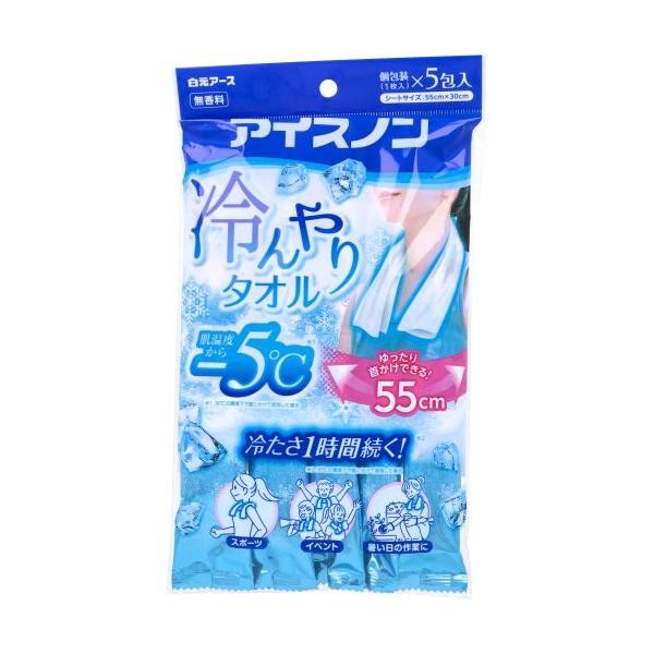 首かけできる！55cm×30cm。■商品の特徴物理的な熱の吸収：液剤を含んだシートが 肌表面の使用中に物理的に熱を吸収し環境を整えるための道具です個包装の衛生設計：1枚ずつの包装で 携帯や外出の場面において衛生的な状態を維持し必要な時に活用...