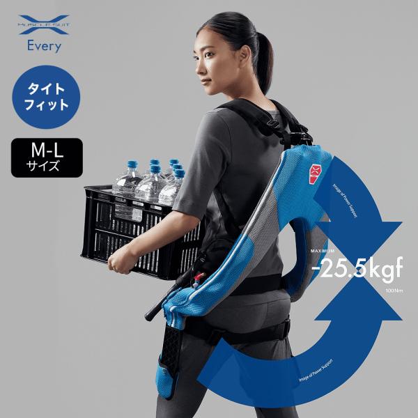 【タイプ 】 ソフトフィット/タイトフィット【サイズ】 適用身長(推奨) 　M-Lサイズ:160cm〜185cm【本体重量 】 3.8kg　※カバー含まず【駆動源】 圧縮空気【アクチュエータ】 McKibben型人工筋肉【圧縮空気供給方法】...