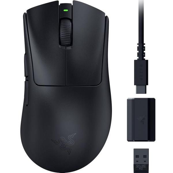 「商品情報」RazerレイザーDeathAdder V3 HyperSpeedワイヤレスゲーミングマウス超軽量55g小型コンパクトな形状でありながら自然なグリップを提供つかみ持ち/つまみ持ちに対応高速かつ正確なマウス操作を実現エルゴノミック...