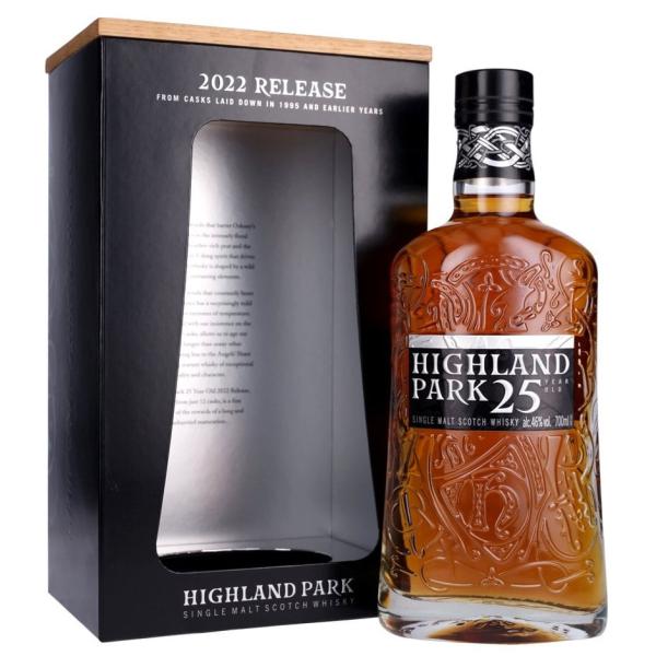 Highland Park 25 Year Old - 2022 Releaseハイランドパーク 25年 2022リリースアルコール度数：46%内容量：700ml本数：1本※こちらのウイスキーは温度管理された場所で保管、管理しております。【...
