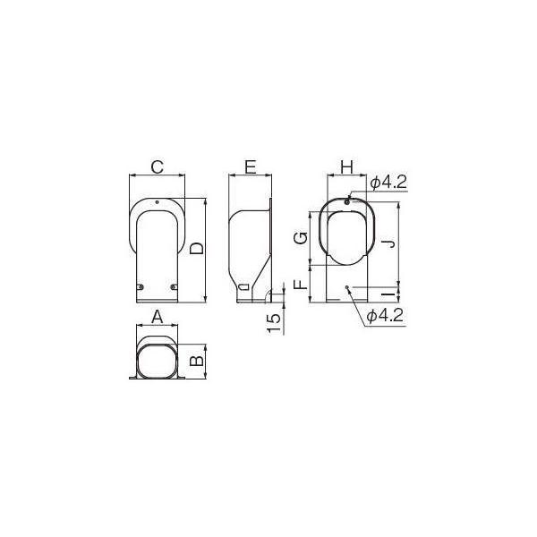 因幡電工 スリムダクトLD ウォールコーナー 壁面取り出し 70タイプ アイボリー LDW-70-I レビュー高評価の商品！