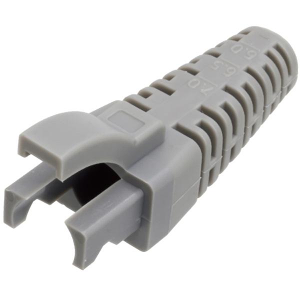 【お取り寄せ】【CAT5e モジュラープラグ (品番:MLA-5E25)専用カバー】モジュラープラグのツメとLANケーブルの保護に●ケーブル外径に合わせてモジュラーカバーをカット!　φ5.5・φ6.0・φ6.5・φ7.0mm対応●モジュラー...