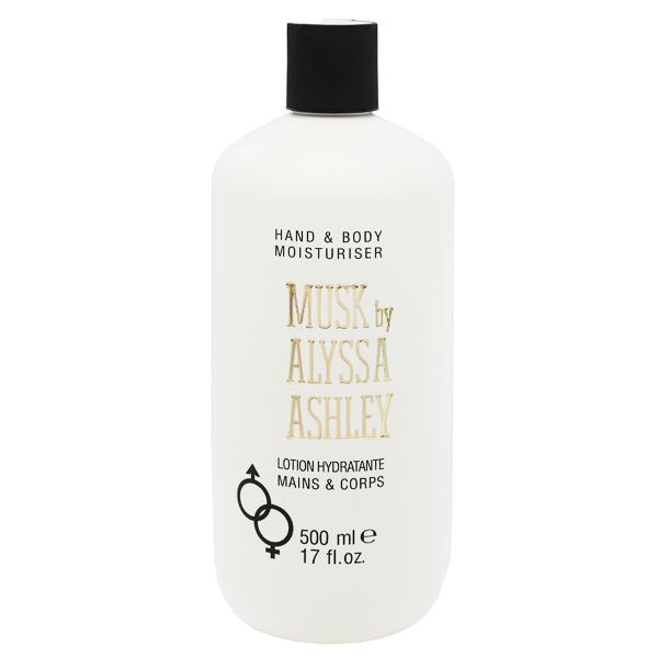 キーワード[ 香水・フレグランス:フレグランス系コスメ:ボディケア:ボディローション ] 商品名[ アリサアシュレイ アリサアシュレイムスクハンド＆ボディモイスチャライザー 500ml ] 英語名[ ALYSSA ASHLEY MUSK B...