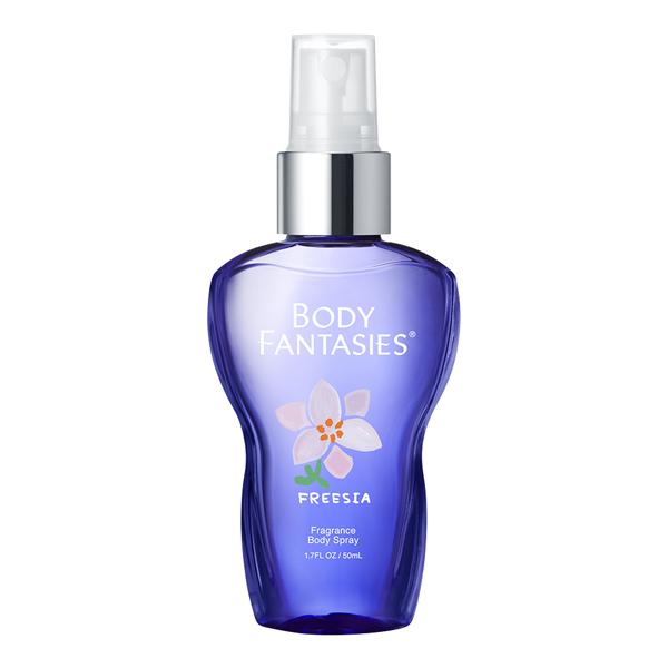 フリージアとローズ、スズランの優しい香り キーワード[ 香水・フレグランス:フレグランス系コスメ:ボディケア:ボディミスト ] 商品名[ ボディファンタジー ボディファンタジーボディスプレーフリージア 50ml ] 英語名[ BODY FA...