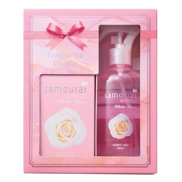 ≪セット内容≫・サムライウーマン ホワイトローズ EDP・SP 40ml・サムライウーマン ホワイトローズ ファブリックミスト 300ml香調 : ホワイトフローラル フルーティー ノートフローラルの香りが幾重にも重なる、優しく可憐な「サム...