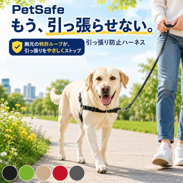 散歩のお悩みに応えるのが、「イージーウォークハーネス」です。胸の前にあるループにリードを接続するフロントクリップ設計。愛犬が前に引っ張ると、体が自然と横を向き、注意が飼い主さまに戻ります。叱ったり力でコントロールしたりしなくても、引っ張りグ...