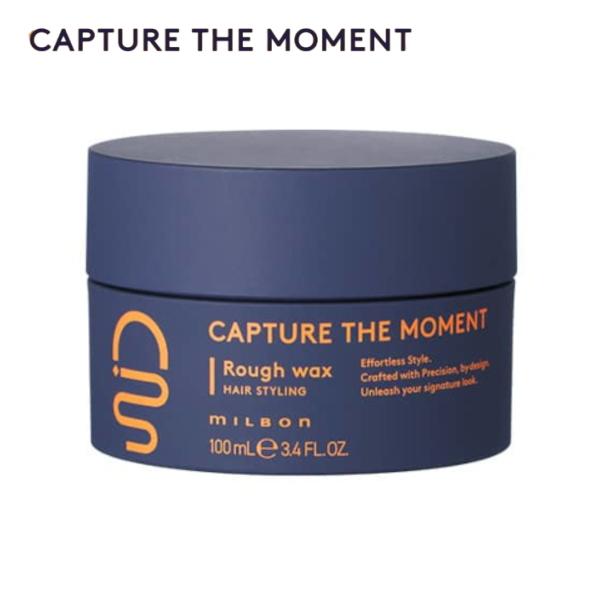 ■商品名：ミルボン キャプチャーザモーメント ラフワックス 100mL■内容量：100mL( MILBON CAPTURE THE MOMENT メンズ ヘアワックス スタイリング剤 束感 軽い セット力 無造作 ショート センターパート ...