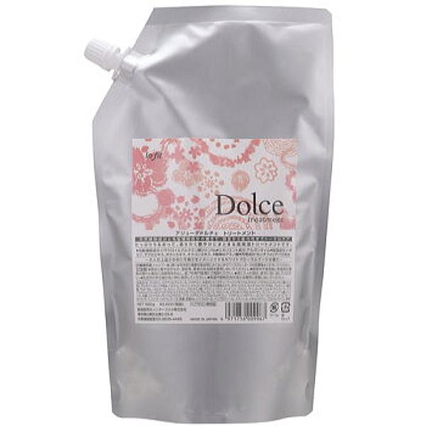 商品名     インターコスメ アジューダドルチェ トリートメント  560g 詰替え用内容量     560g商品説明●たっぷりうるおって、柔らかく艶やかにまとまる高保湿トリートメントです。●頭皮のエイジングケア成分としてアルガンオイル、...