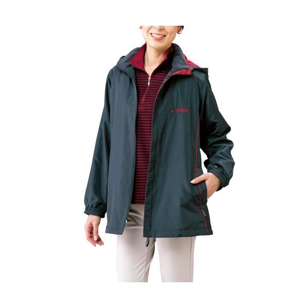 ご注文から通常約5〜15営業日で発送します。ダンロップ・リファインド 裏フリースジャケット（全2色） 裏フリース アウター レディース 婦人 ミセス シニア 上着 ネイビー 紺色 パープル 洗える シニアファッション 50代 60代 70代...