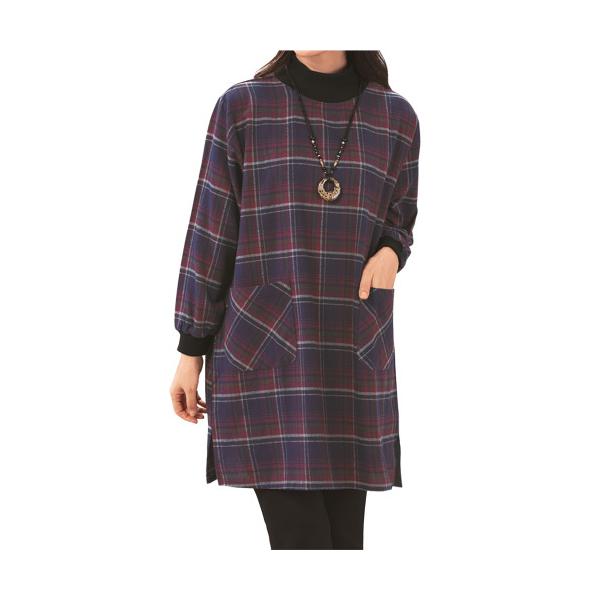 ご注文から通常約5〜15営業日で発送します。先染め格子かっぽう 2色組 割烹着 スモック レディース 婦人服 ミセス シニア 女性 チェック柄 格子柄 ブラック系 ワイン系 黒 赤 ハイネック あったか かわいい おしゃれ 大人用 スモック...