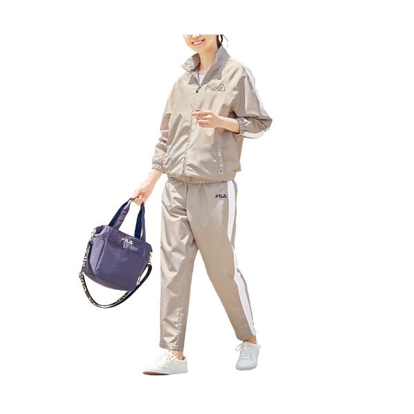 ご注文から通常約5〜15営業日で発送します。フィラ 裏地が映える大人のトラックスーツ 全2色 ジャージ スウェット レディース 上下セット グレー ブラック レディース 婦人服 ミセス シニア 女性 シンプル シニアファッション 50代 6...