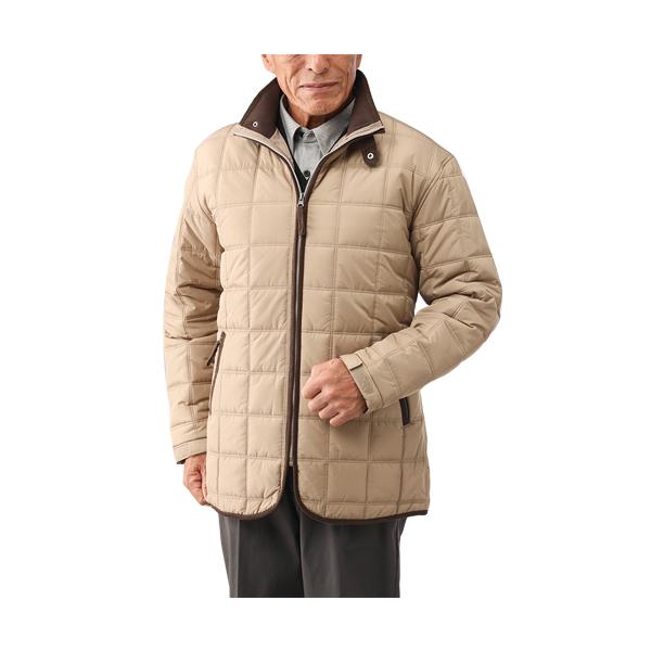 ご注文から通常約5〜15営業日で発送します。アーバンエクスプレス ブロックキルト中綿ジャケット 全2色 アウター キルティングジャケット キルト 中わた ベージュ ブラック メンズ 紳士服 シニア 男性 シニアファッション 50代 60代 ...