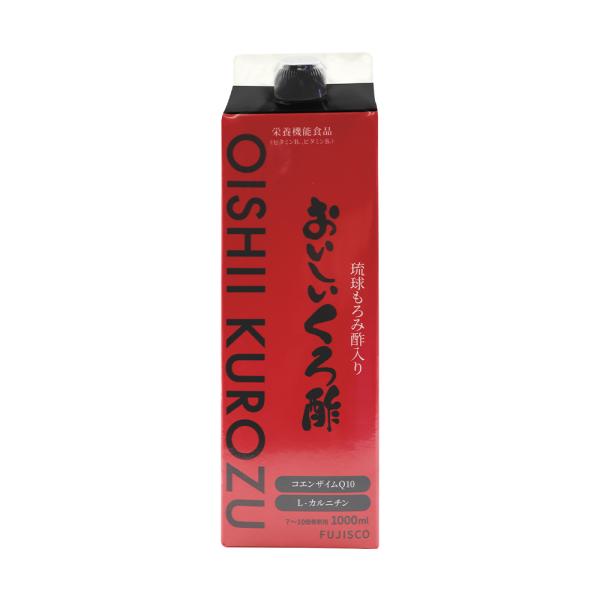 【商品名】おいしいくろ酢【内容量】１０００ml　１０倍濃縮【使用方法】１０倍にうすめてお飲みください。【特長】健康維持食品として、最近注目されている黒酢です。飲みやすい黒糖風味の「おいしいくろ酢」は、天然発酵成分である、「琉球もろみ酢」「国...