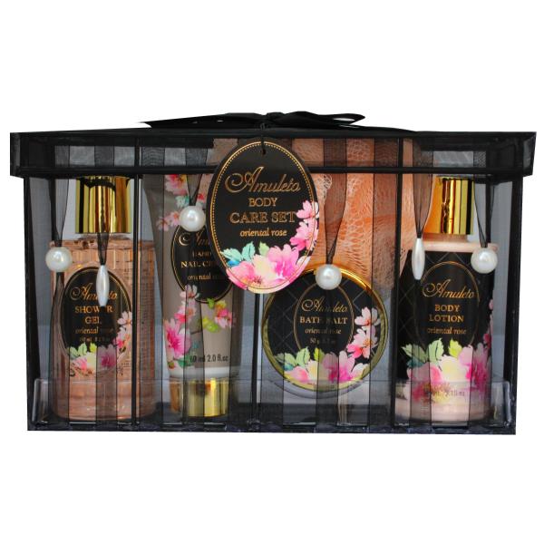 商品サイズ (幅×奥行×高さ) :195×100×120原産国:中国内容量:シャワージェル(60ml)、ハンドクリーム(60ml)、バスソルト(410g / 約10回分)、ボディスポンジの4点セットシャワージェル(60ml)、ハンドクリーム...