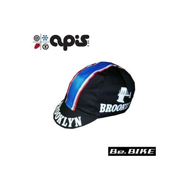 apis BROOKLYN ブラック 自転車 キャップ サイクルキャップ・サイクルキャップ・材質：コットン ・クラシックキャップ