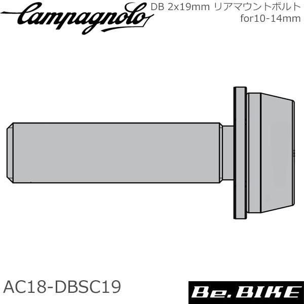 カンパニョーロ(campagnolo) DB 2x19mm リアマウントボルトfor10-14mm AC18-DBSC19 1137612 自転車 パーツサイズ ：L=19mm