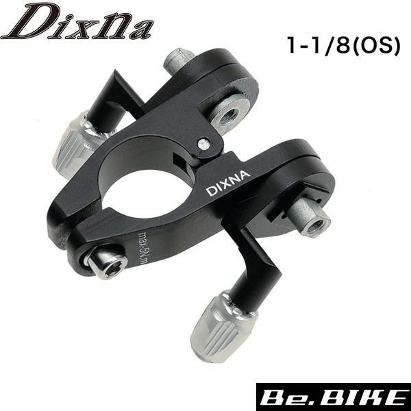Dixna レバーコラムマウント OS(1-1/8") ブラック ブレーキ・シフト アクセサリー変速Wレバーを手元で行うための台座。1‐1/8"サイズのヘッドコラムに装着し、ハンドルから極近い範囲内で簡単操作が可能。ハンドルの形状などに左右...