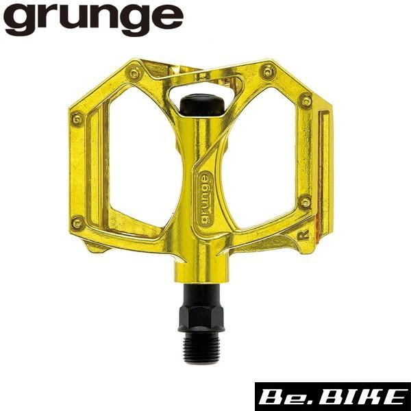 gurunge（グランジ） フラットモットペダル　EDゴールド 自転車 ペダルとても回転がスムーズでメンテナンスフリーのスリムペダルgrungeより薄口なボティーーでスムーズな回転の低コストを実現したメンテナンスフリーペダル。全11色とカラ...