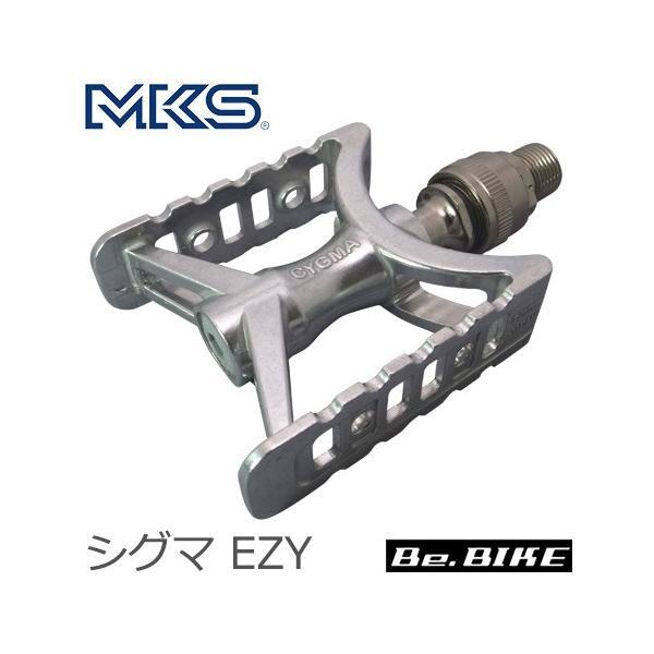 三ヶ島ペダル(MKS) シグマ EZY ペダル シルバー 自転車 ペダル?軽量＆小型ボディ。これまでもっとも小型だった「Compact」ペダルと同等のサイズ・厚みになっています。?両面踏みで街乗りなどで乗りやすい。?トゥクリップやリフレクタ...
