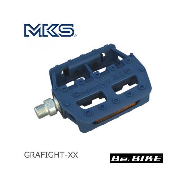 三ヶ島ペダル(MKS) グラファイト ダブルエックス(GRAFIGHT-XX) ペダル ブルー 自転車 フラットペダル1982年に発売され、BMX・モトクロスユーザーに絶大な人気を得た「GRAFIGHT-X」ペダル。多くの復刻リクエストにお...