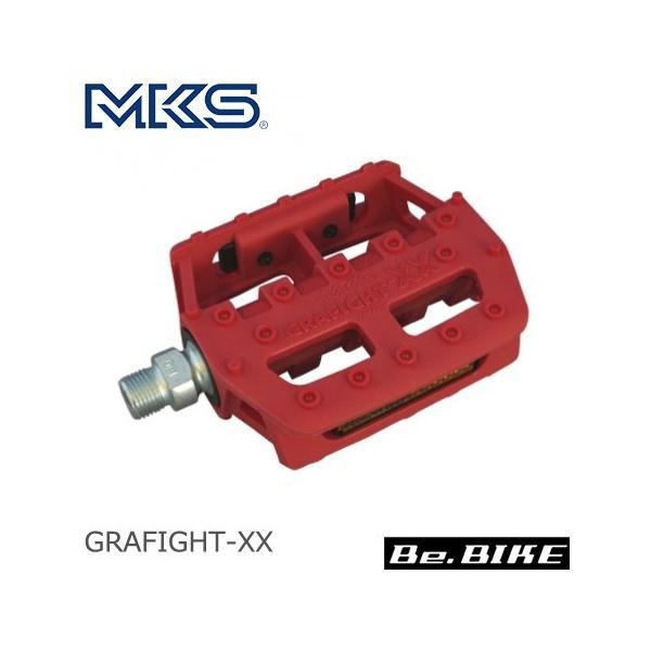 三ヶ島ペダル(MKS) グラファイト ダブルエックス(GRAFIGHT-XX) ペダル レッド 自転車 フラットペダル1982年に発売され、BMX・モトクロスユーザーに絶大な人気を得た「GRAFIGHT-X」ペダル。多くの復刻リクエストにお...