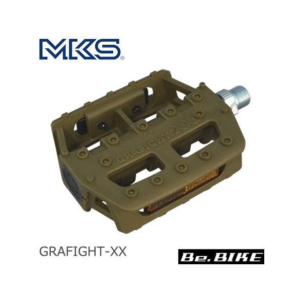 三ヶ島ペダル(MKS) グラファイト ダブルエックス(GRAFIGHT-XX) ペダル カーキ 自転車 フラットペダル1982年に発売され、BMX・モトクロスユーザーに絶大な人気を得た「GRAFIGHT-X」ペダル。多くの復刻リクエストにお...