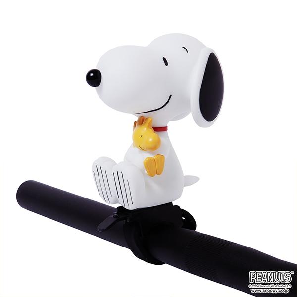自転車 ベル PCH-001 サイクルホーン スヌーピー PEANUTS/ピーナッツ かわいい バイクホーン スヌーピーとウッドストックのマスコット付きバイクホーンです。マスコットを押すと音がなり、自転車のベルがわりにもなります。アジャスタ...