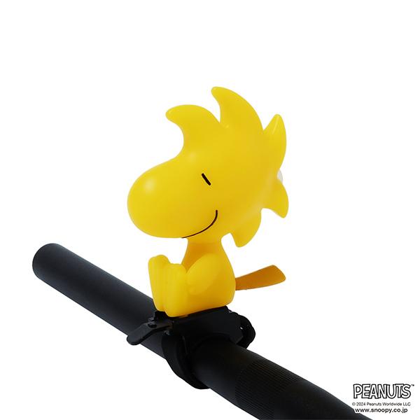 自転車 ベル PCH-002 サイクルホーン ウッドストック PEANUTS/ピーナッツ かわいい バイクホーン スヌーピーとウッドストックのマスコット付きバイクホーンです。マスコットを押すと音がなり、自転車のベルがわりにもなります。アジャ...