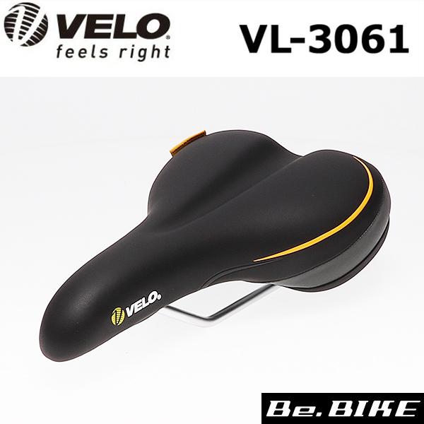 VELO PLUSH VL-3061 男性向け 自転車 サドルゆったり座れる幅広ベース/適度な厚みでお尻をしっかり受け止める高品質フォーム材がポイントのPlushスタンダードサドル。(中・長距離/スポーツ車入門者向け)【仕様】サイズ：265...