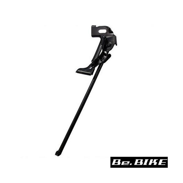 S-600 27ED 1本スタンド正爪軽快車用 27インチ ブラック 自転車 サイドスタンド正爪式対応の1本スタンドです。自動ロック機構、踏むだけでロックが解除されるソフトロック機構も備えます。ブラックはカチオン塗装。