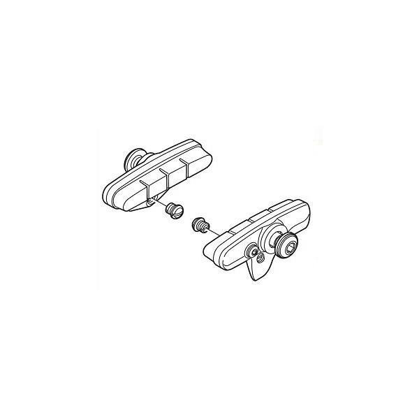 シマノ(SHIMANO) カートリッジタイプシューセット R55C4 (BR-9010) ダイレクトマウント用　（シューホルダー、シュー）セット  (Y8L398020)  自転車 ブレーキシュー【仕様】モデル名：R55C4 (BR-901...