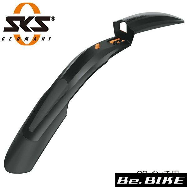SKS ショックブレード ダーク ブラック/ダークグレー 自転車 泥よけ マッドガード硬質と軟質の2種類の高品質樹脂を用いたダーク調のマッドガード。フロント用のショックブレード ダークは、ステアリングコラムの下端にアダプターを取付けます。コ...