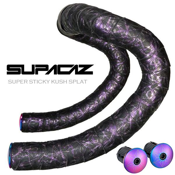 スパカズ バーテープ SUPER STICKY KUSH SPLAT オイルスリック スーパースティッキークッシュ スプラット 自転車 バーテープ おしゃれ SUPACAZ ロードバイク上層にグリップ力と耐久性に優れた高品質のポリウレタンを...