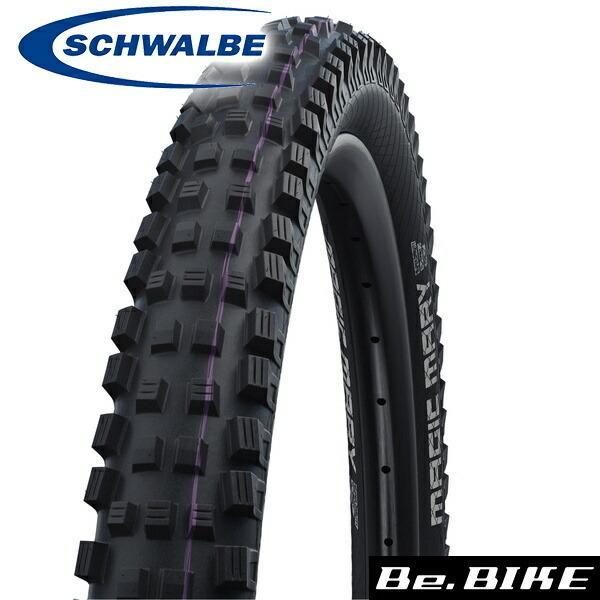 シュワルベ マジックマリー27.5x2.40 自転車 タイヤダウンヒルやエンデューロにおいてドライからマッドまでオールコンディションに対応する人気モデル。強力なサイドノブとアグレッシブなオープントレッドは、最大のブレーキングとコーナリンググ...