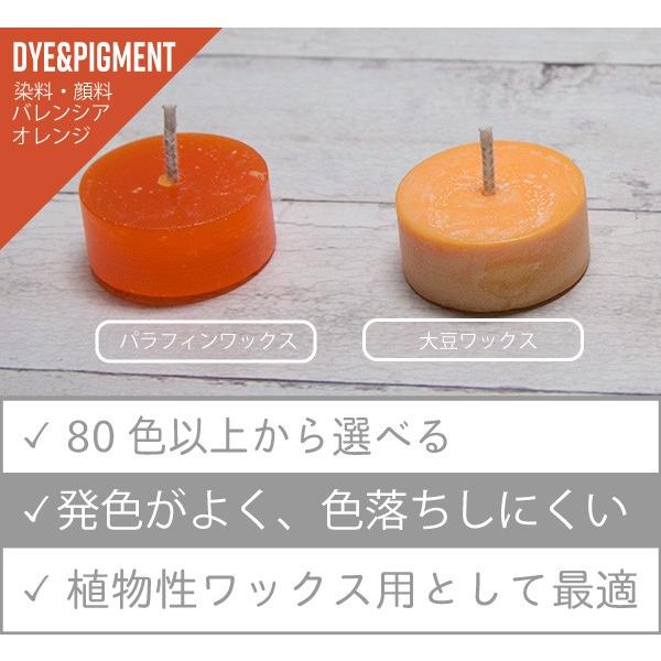ワックスの着色に最適な染料・顔料ブレンド品です。色落ちしにくい顔料と目詰まりしにくい染料の長所を生かしてブレンドしています。大豆ワックス、みつろうなどの動植物性ワックスの着色用として最適です。パラフィンワックスの着色にも使用できます。使用量...